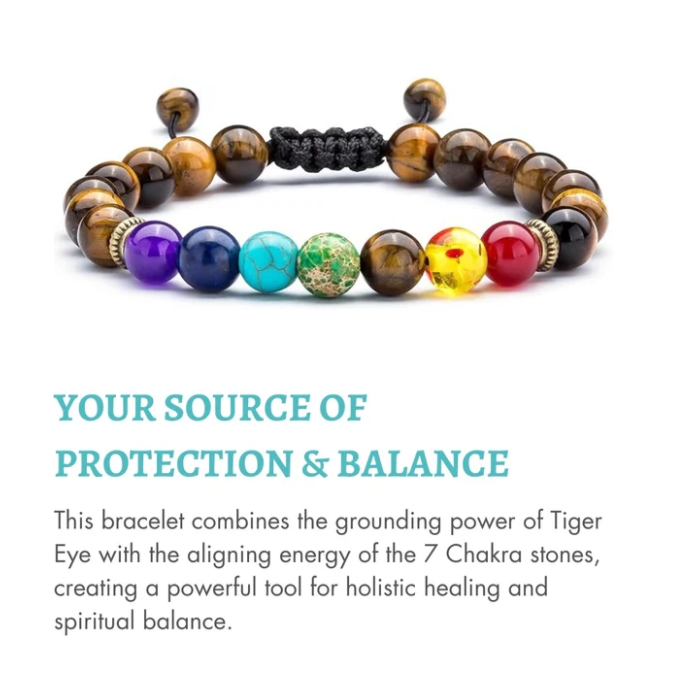 Tiger Eye Chakra Bracelet – The Perfect Blend of Natural Energy and ...